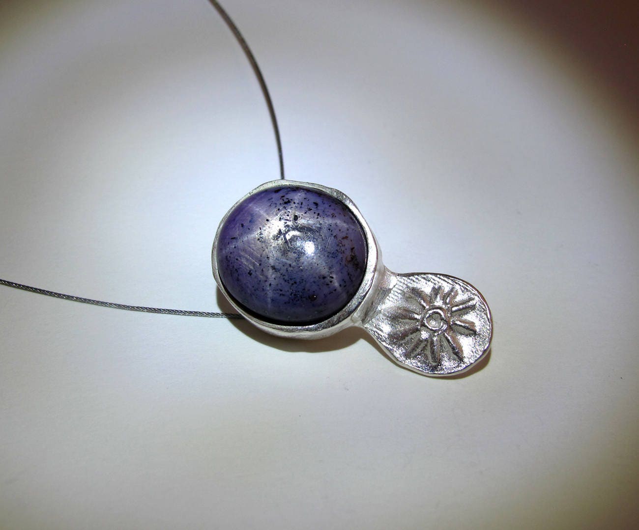 Star Ruby Pendant Sterling Silver Pendant With Natural Star Ruby ...