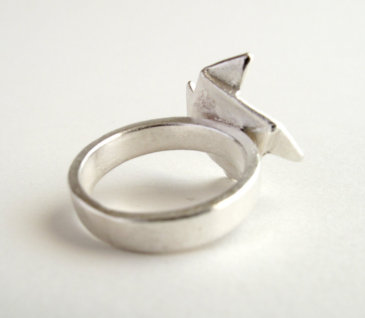 Origami Pinwheel Ring Sterling Silver Pinwheel Ring Origami - Etsy