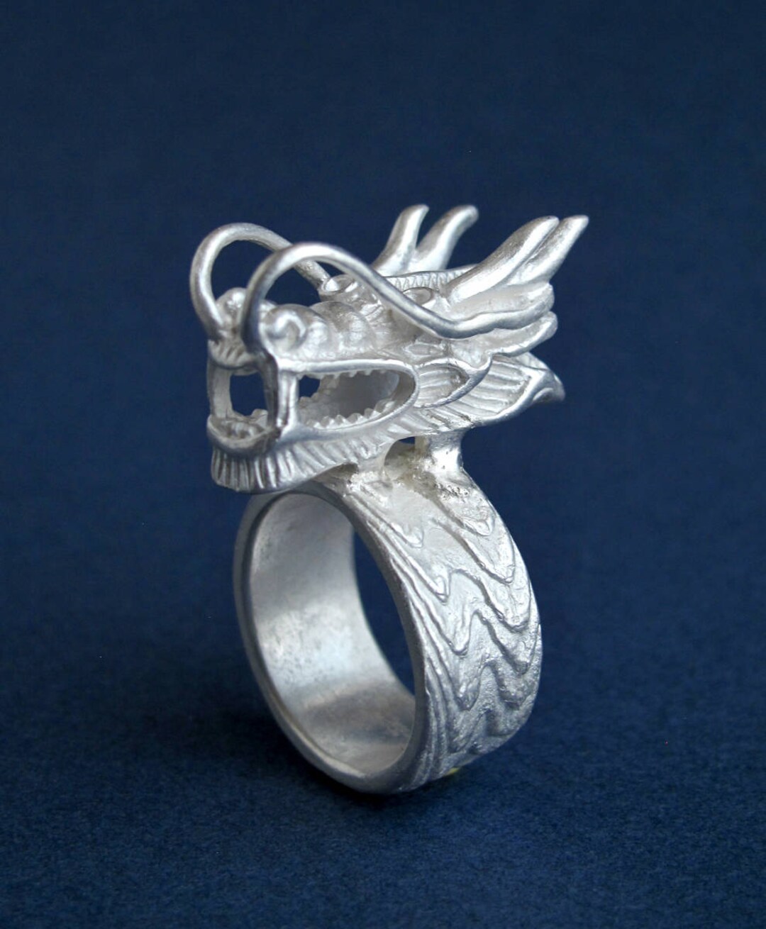 Dragon Ring for Men Sterling Silver Dragon Ring Asian Dragon Oriental ...