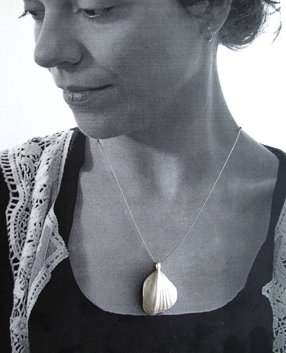 Triangle Shell Pendant Sterling Silver Triangle Shell Necklace Real ...