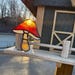 Handmade Stained Glass Santa Hat Suncatcher Ornament - Etsy