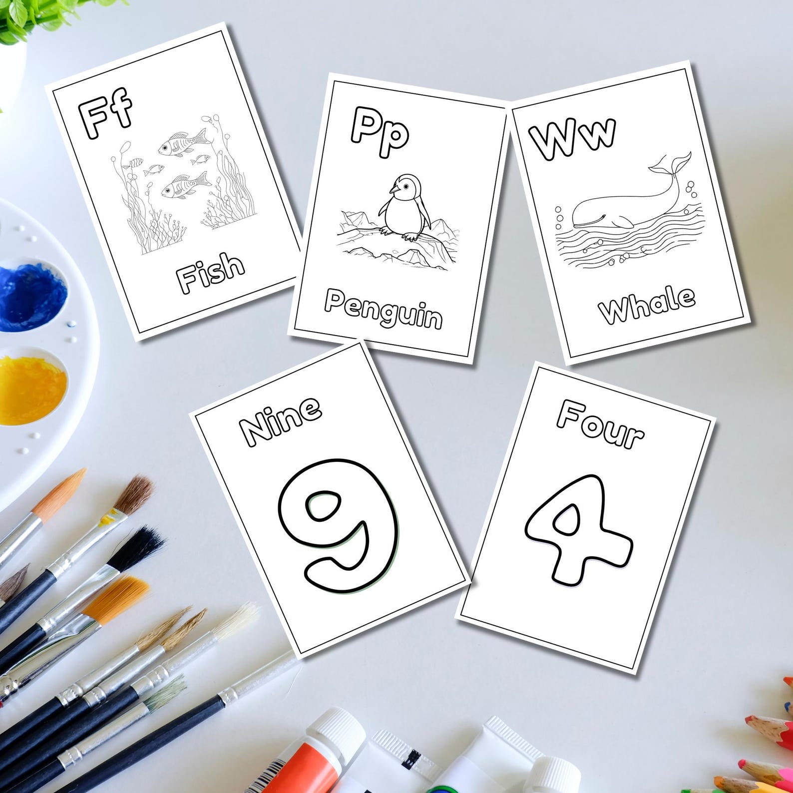 Colouring Pages for Kids | Alphabet Colouring Pages | Number Colouring ...