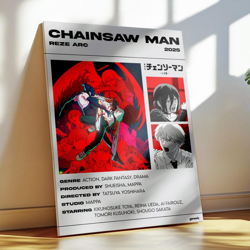 Chainsaw Man the Reze Arc Poster - Etsy