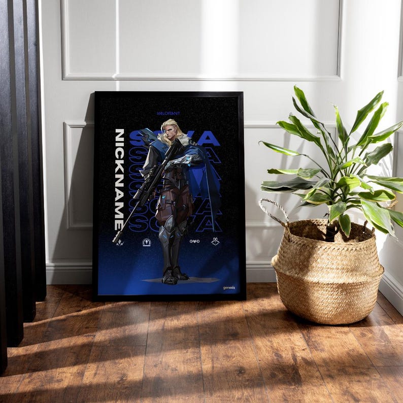 Custom Valorant Agent Posters - Personalize With Your In-game Name! - Etsy
