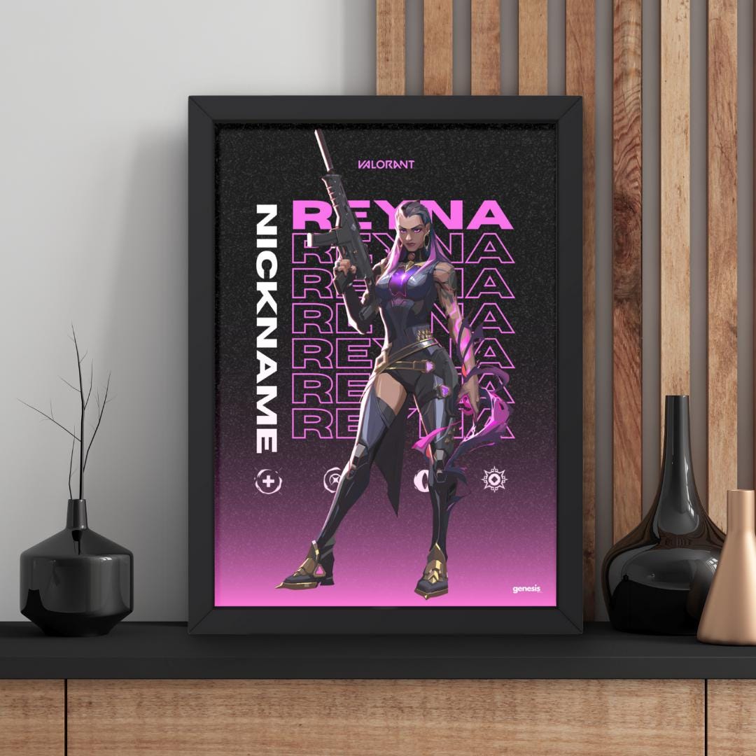 Custom Valorant Agent Posters - Personalize With Your In-game Name! - Etsy