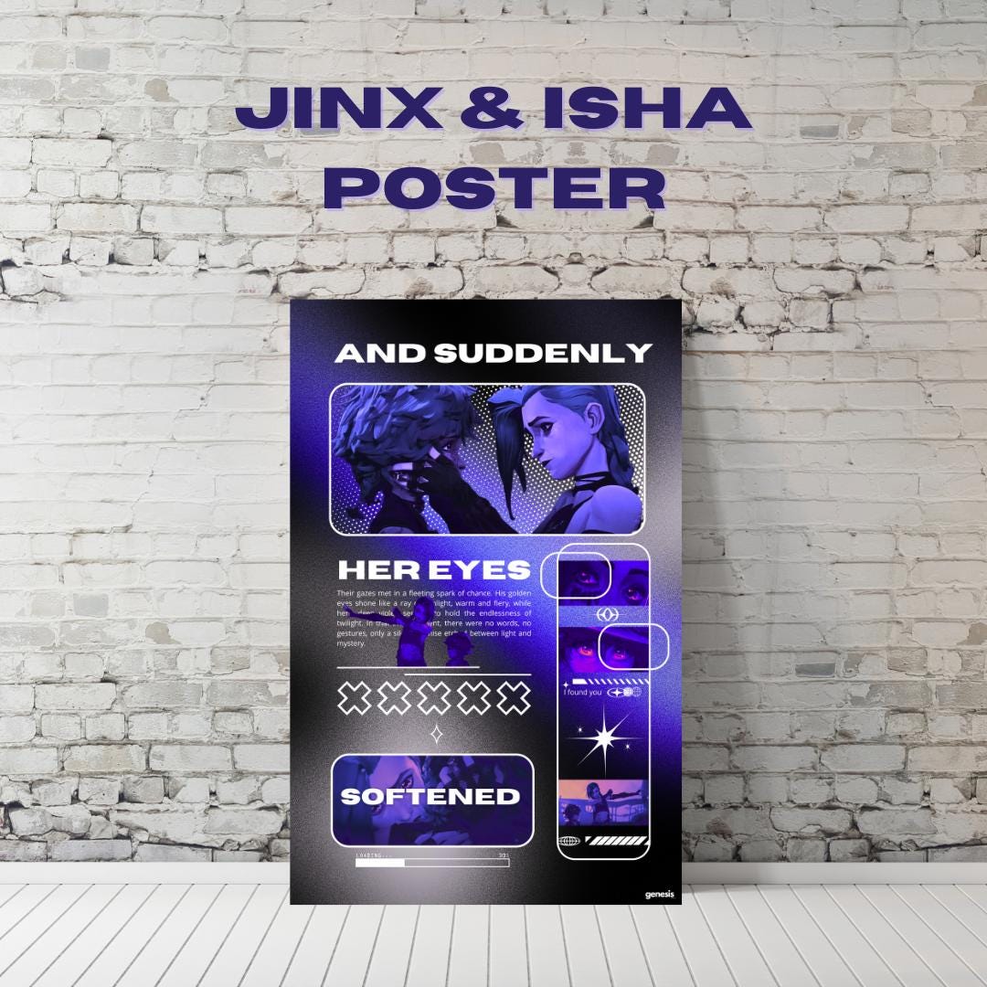 Jinx & Isha Poster From Arcane - Etsy