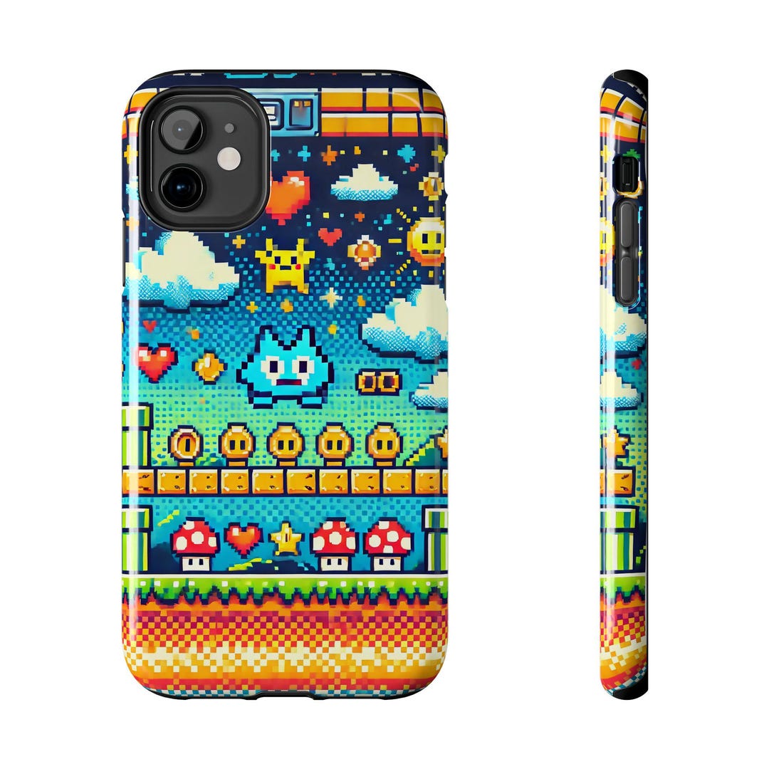 Retro Pixel Art Gaming Fun Phone Case / iPhone / Samsung / Free ...
