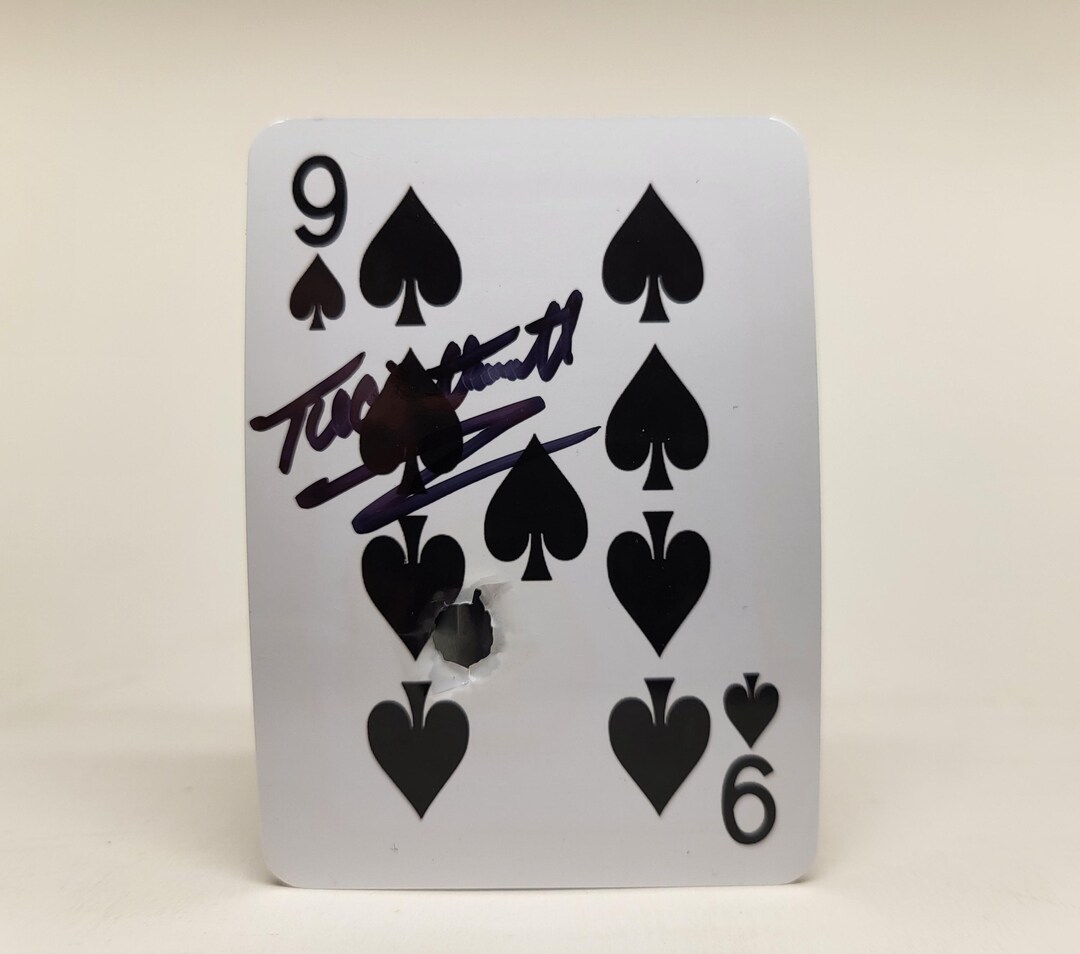 Nine of Spades Shot With 44-40 Black Powder Cartridge Out of Winchester ...