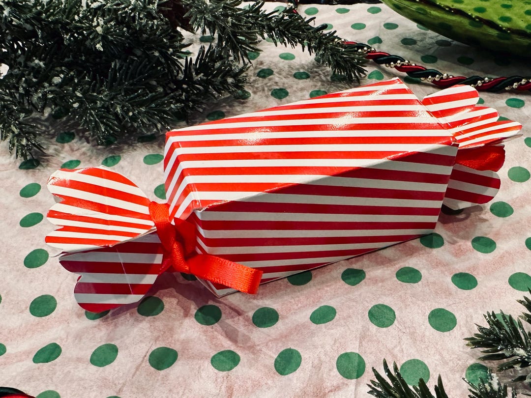 Candy Cane Boxes, Small Candy Boxes, Holiday Paper Boxes, Holiday Gift ...