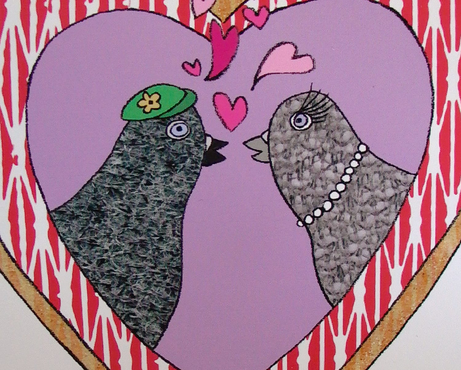 Pigeons Valentine Lesbian Version - Etsy