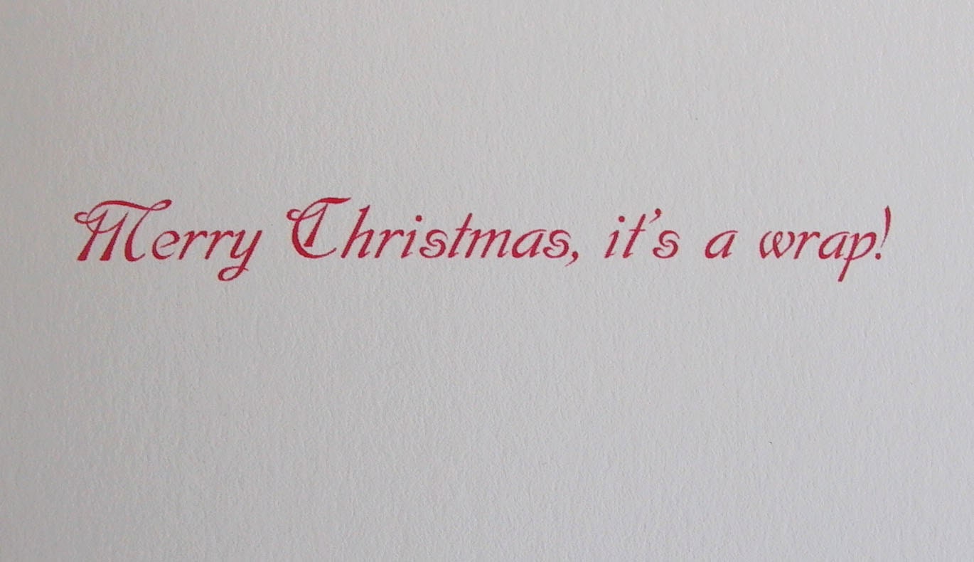 Christmas Greeting Card With Adele and Henrí Wrapping Gifts Woman, Cat ...