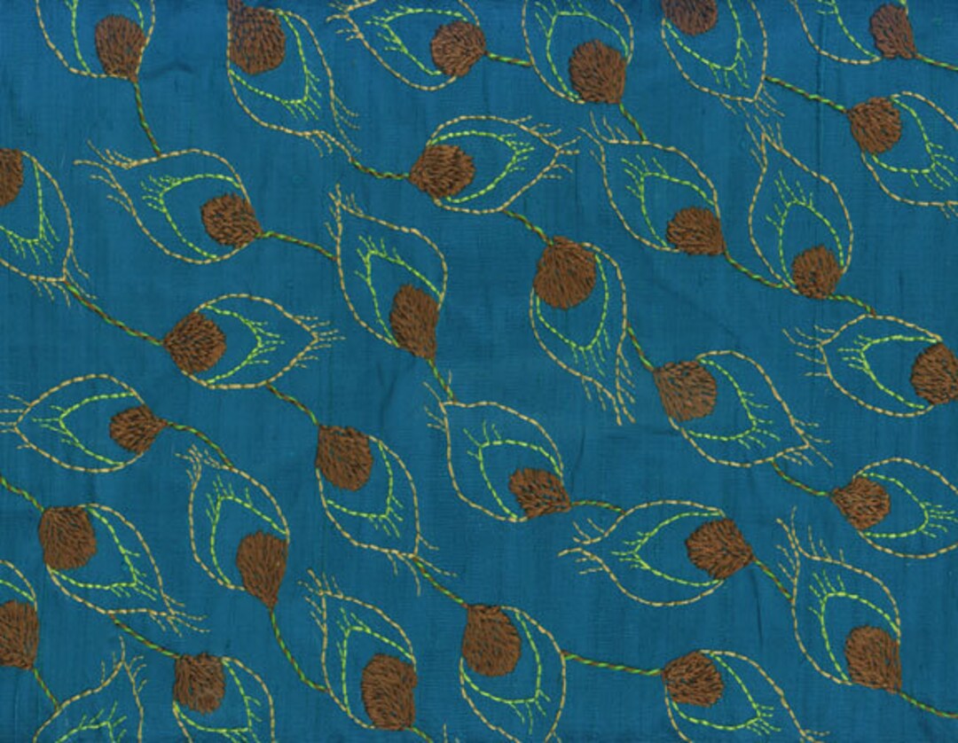 Peacock Embroidery Desktop Wallpaper 5 Sizes - Etsy