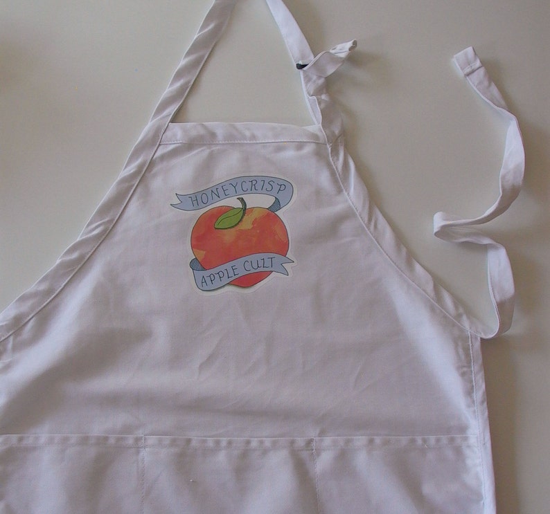 Honeycrisp Apple Apron With Matching Tattoo Kitchen Chef's Gift ...