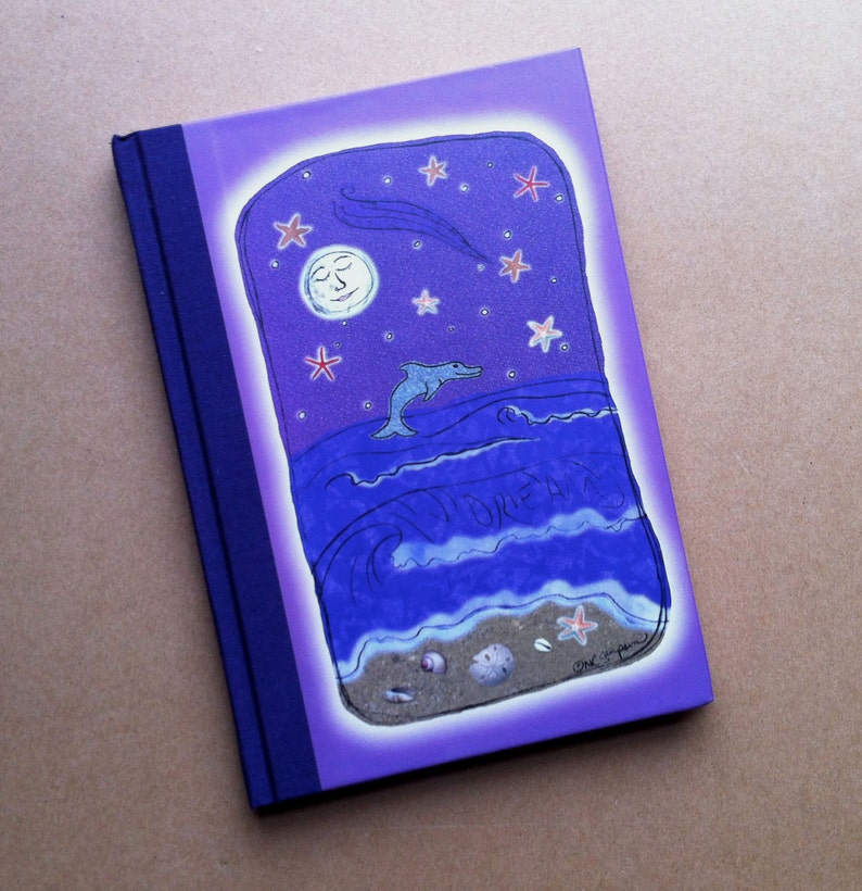 Hard Cover Diary Dolphin Journal Sea Dreams Collage - Etsy