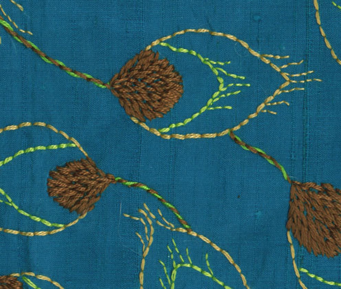 Peacock Embroidery Desktop Wallpaper 5 Sizes - Etsy