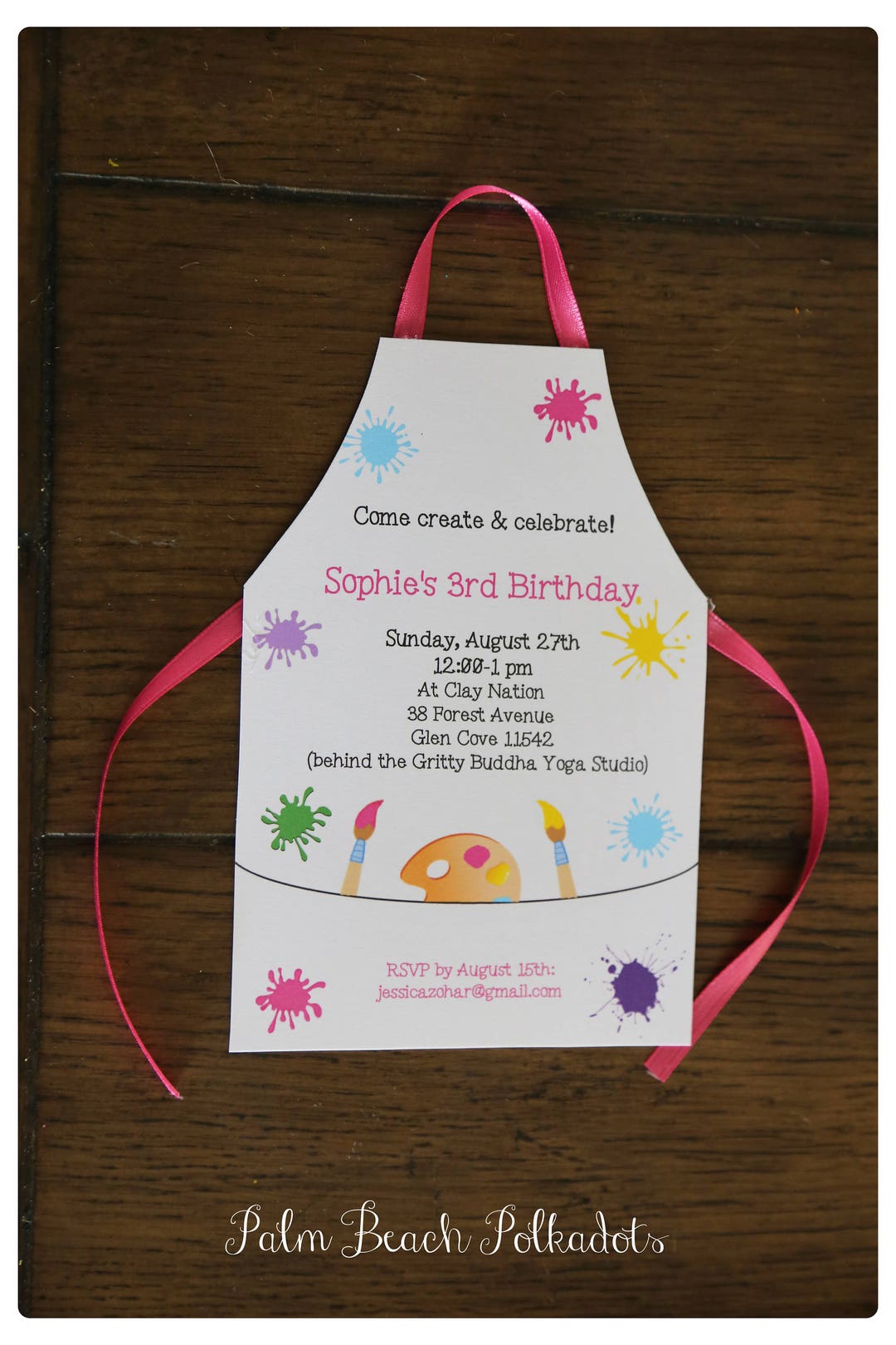 Art Party, Art Party Invitation, Art Party Invite, Art Party Invitation ...