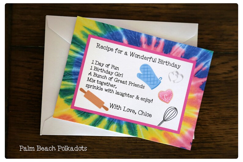 10 chef hats cooking birthday invitations by Palm Beach | Etsy