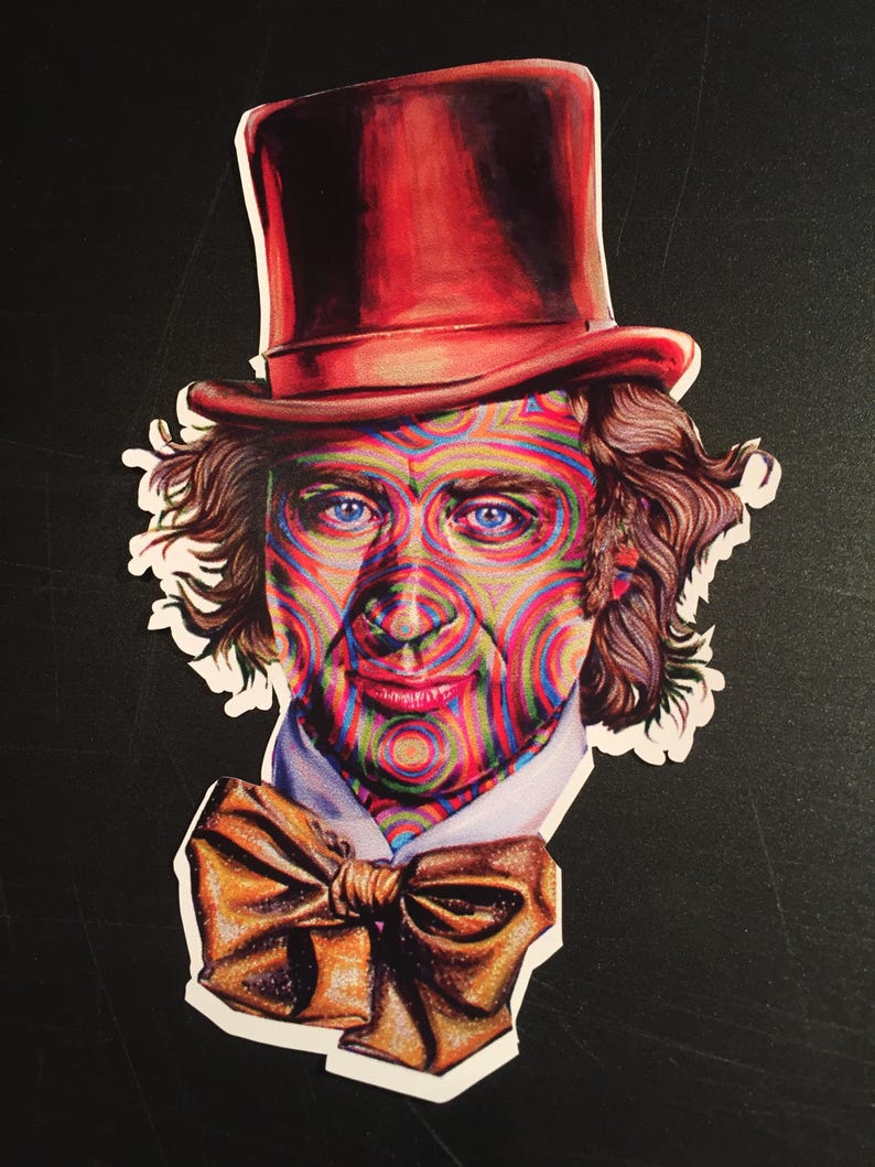 Willy Wonka Sticker - Etsy