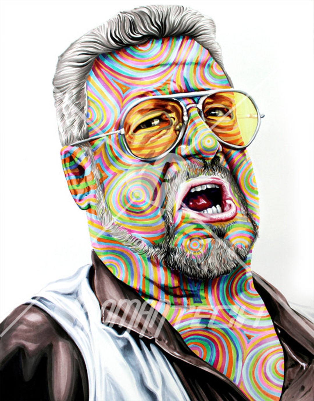 Custom Walter Big Lebowski Portrait - Print 14" X 11" - Etsy