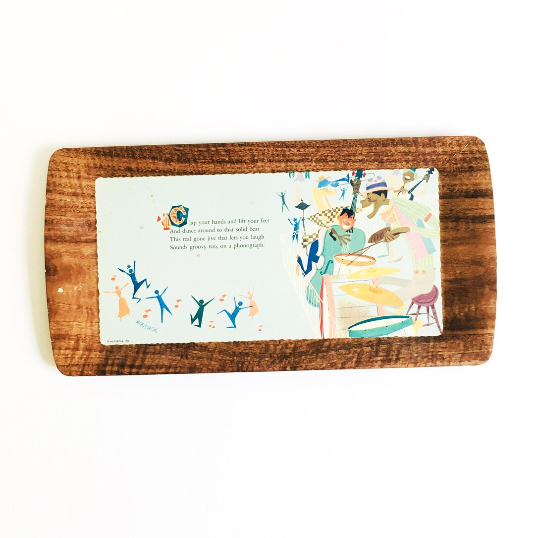 Mod 1950s Vintage Advertising Tray by Motorola and Vernon Mckissack MCM ...