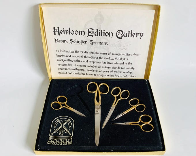 Vintage Gold and Silver Heirloom Edition 5 Piece Solingen, Germany ...