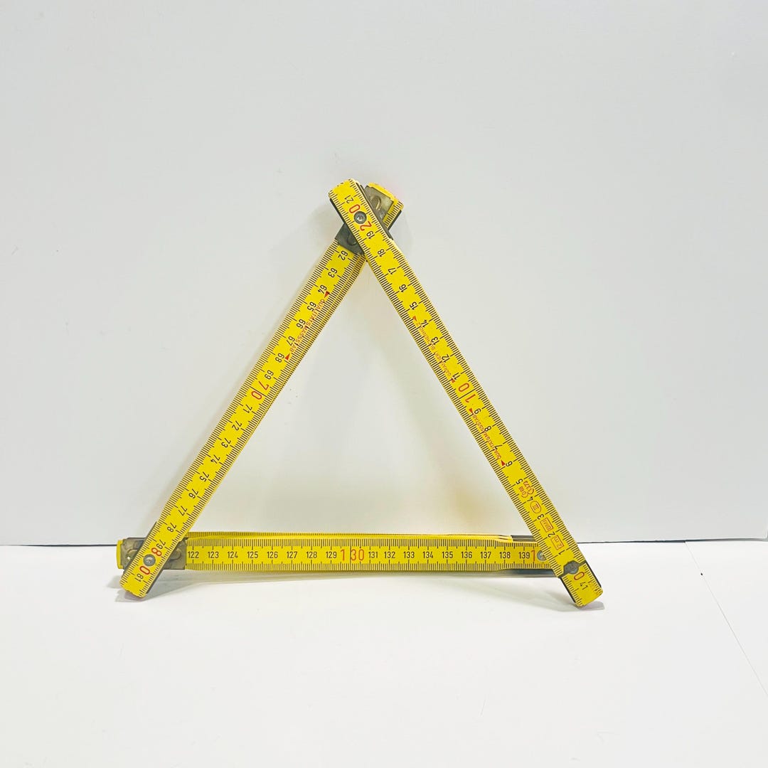 Retro Wooden Yellow Zig Zag Folding Ruler by Kratz-ritz Wetterfest ...