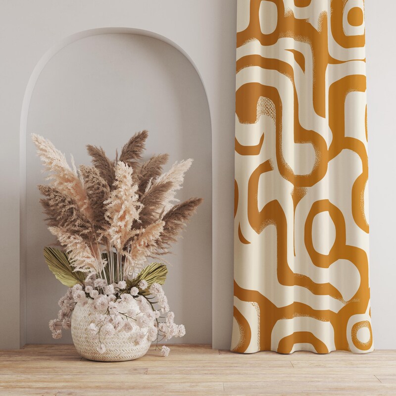 Modern Curtains - Etsy