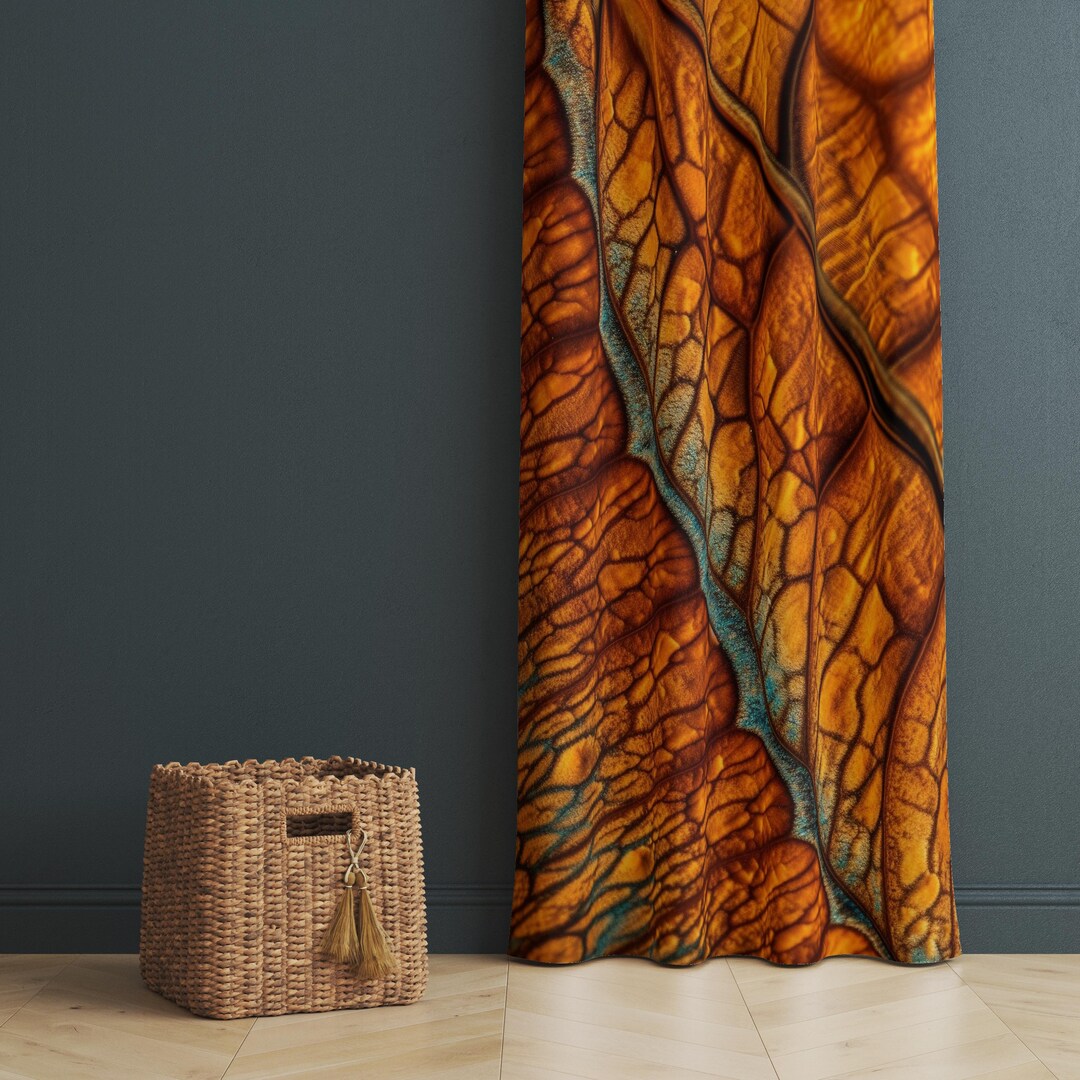 Insect Art Drapery, Macro Butterfly Wing Curtains, Nature Inspired ...