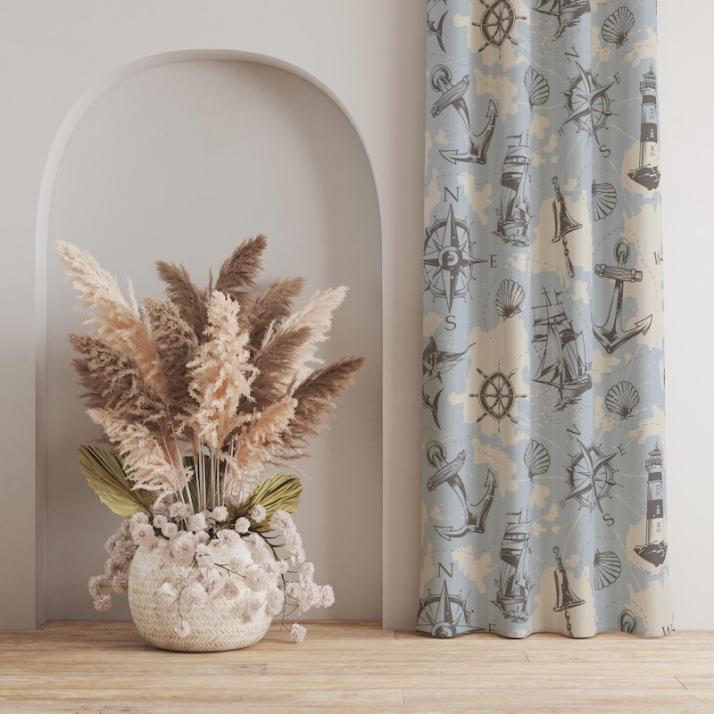 Nautical Curtains - Etsy