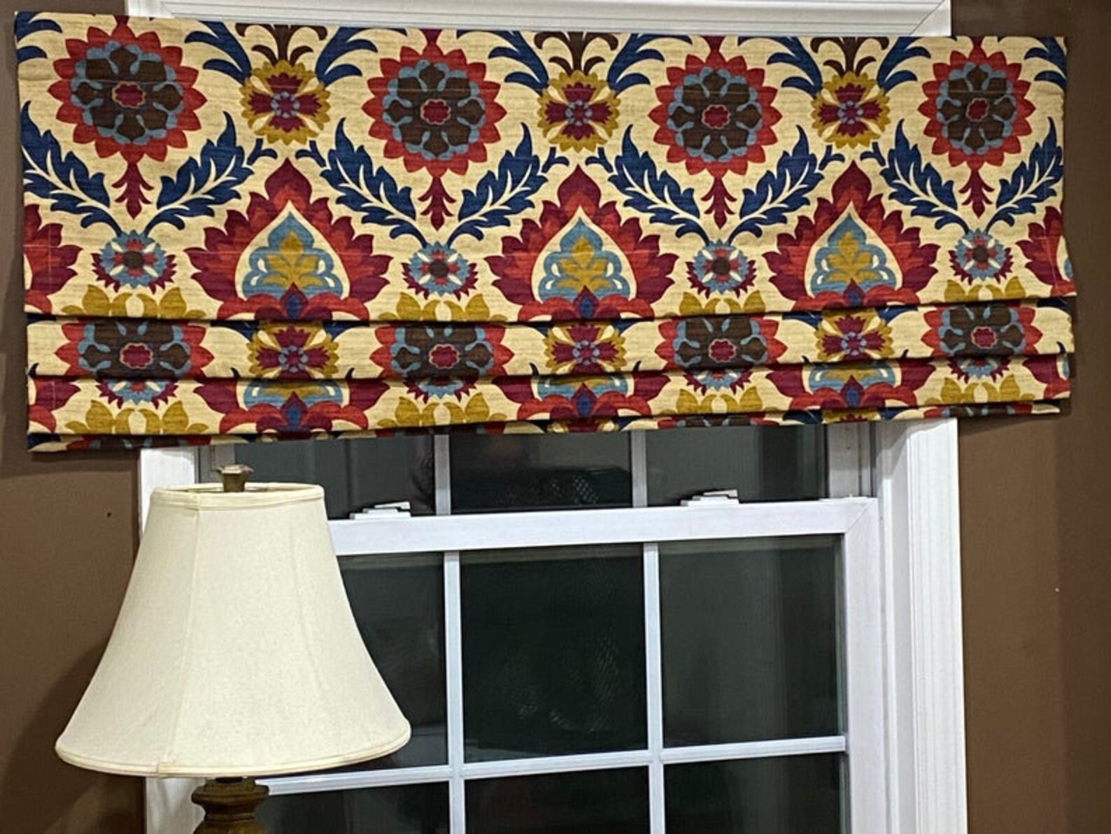Faux Roman Shades-custom Curtains Lined Fake Roman Shade - Etsy