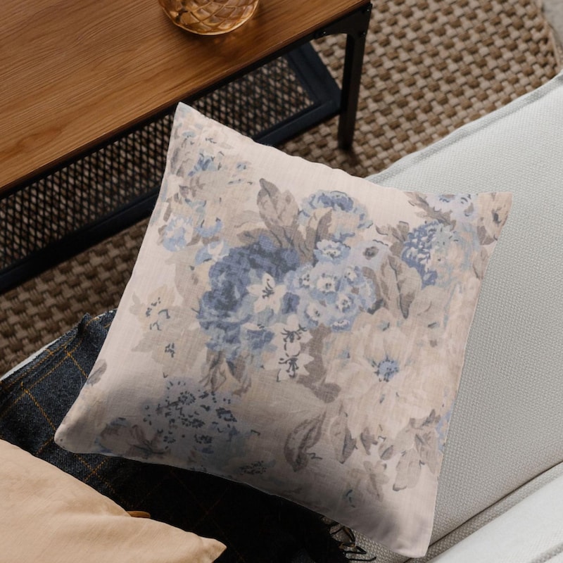 Waverly Blue Fabric - Etsy