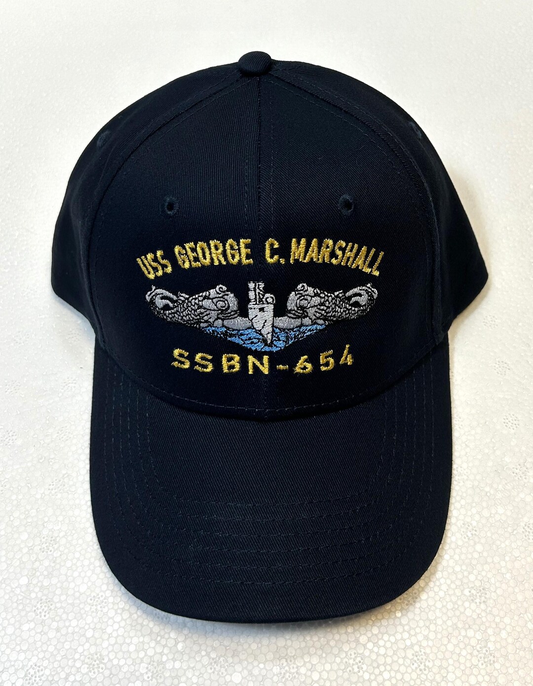 USS George C. Marshall SSBN 654 Embroidered Ball Cap Submarine Enlisted ...