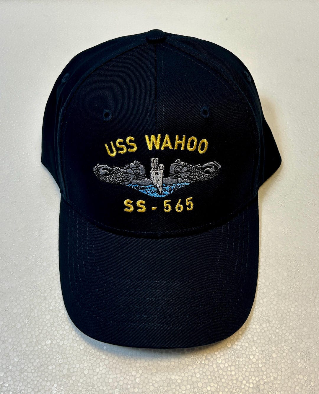 USS Wahoo SS-565 Ball Cap Diesel Boat Embroidered Submarine Enlisted ...