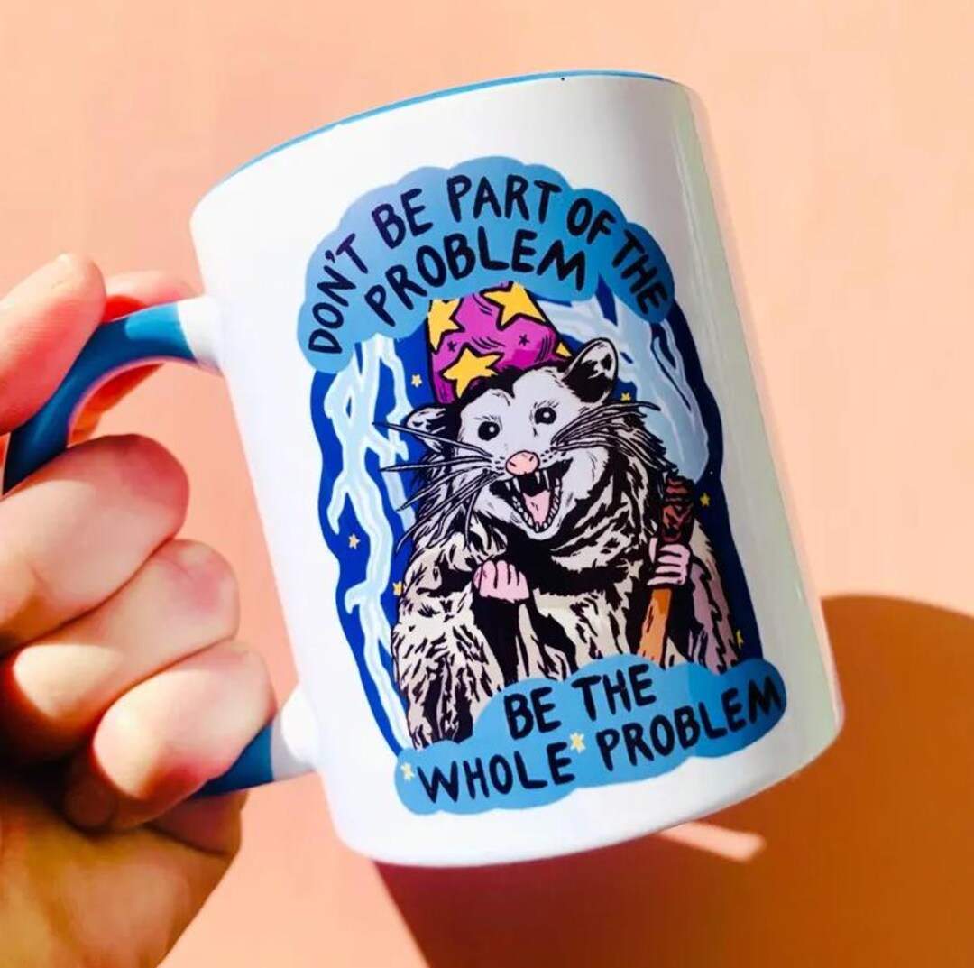 Possum Mug Funny Weirdcore Coffee Cup Opossum Weird Stuff Hilarious ...