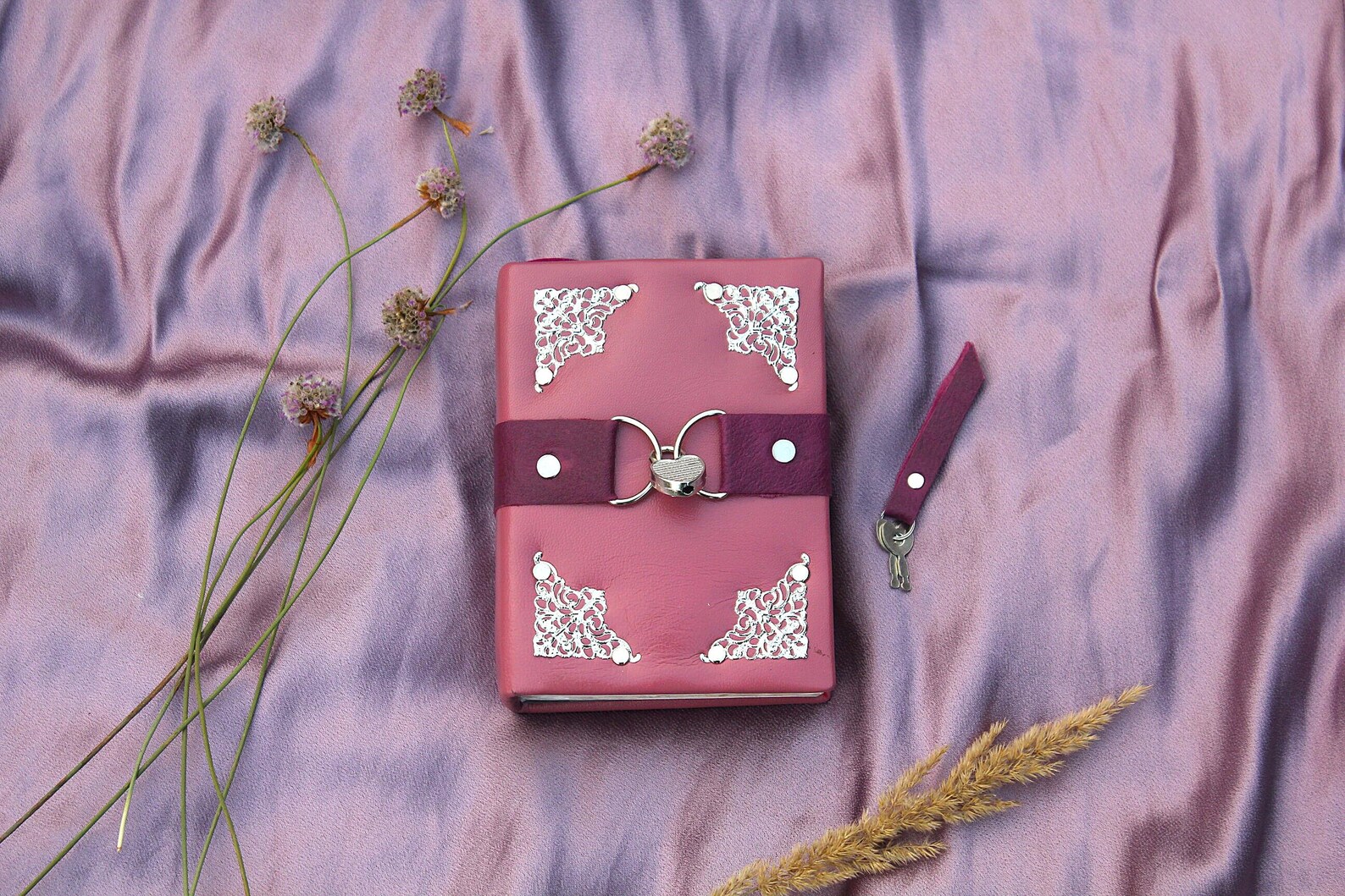 Pink Thick Notebook Handmade, Moon Magic Journal, Antique Huge Journal ...