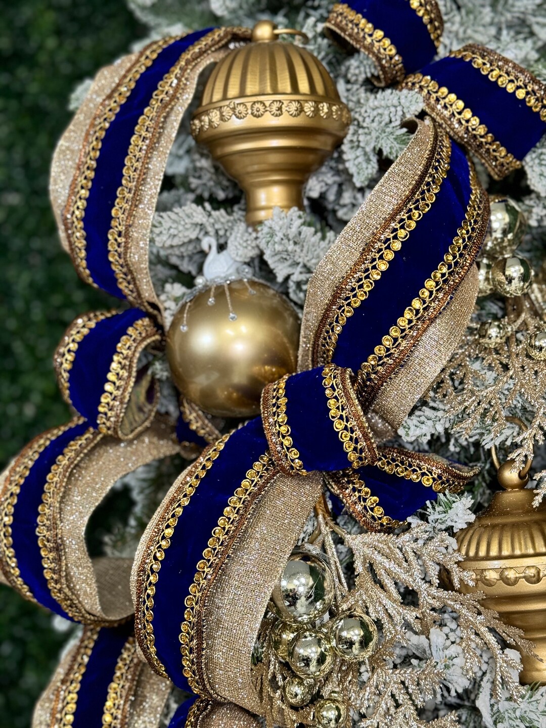 Royal Blue Velvet Jeweled Ribbon, 2.5 X 10 Yards - Etsy