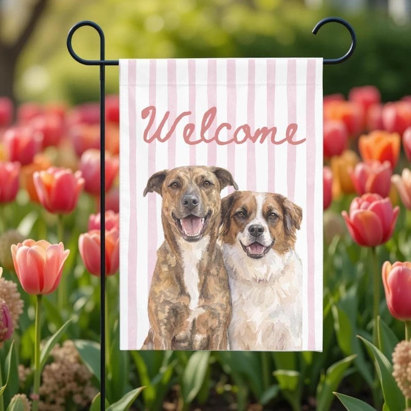 Custom Flag With Dogs - Etsy