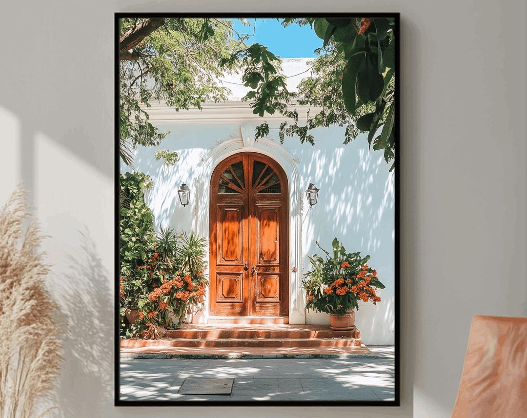 Mexican Door Art, Rustic Mexico Decor, Cultural Poster, Digital ...