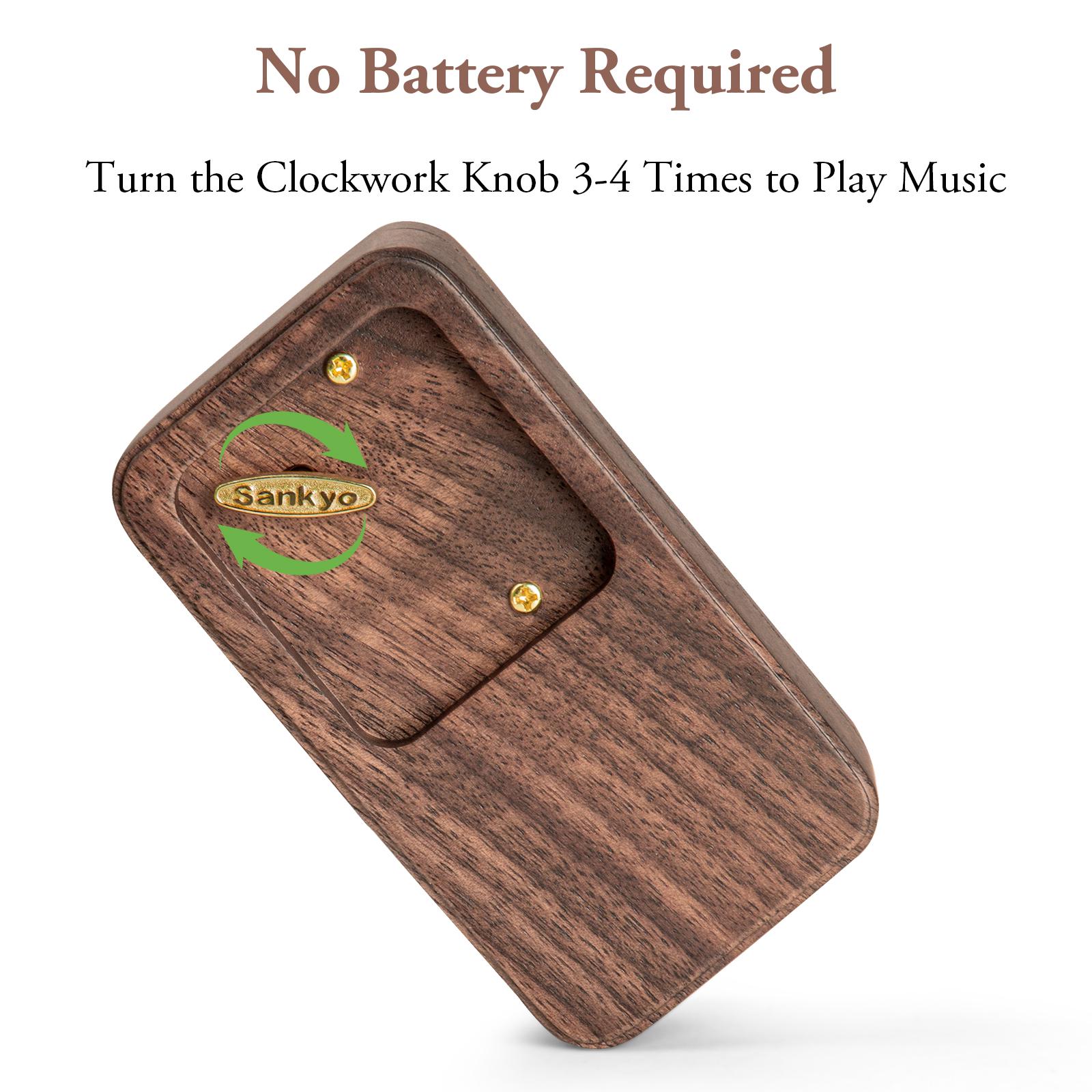Merry Go Round of Life Music Box With Adjustable Rings: Vintage Wood ...