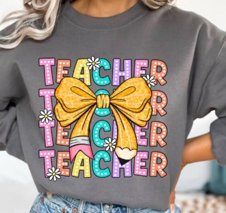 Coquette Teacher Png, Back to School Png, Teacher Appreciation Png ...