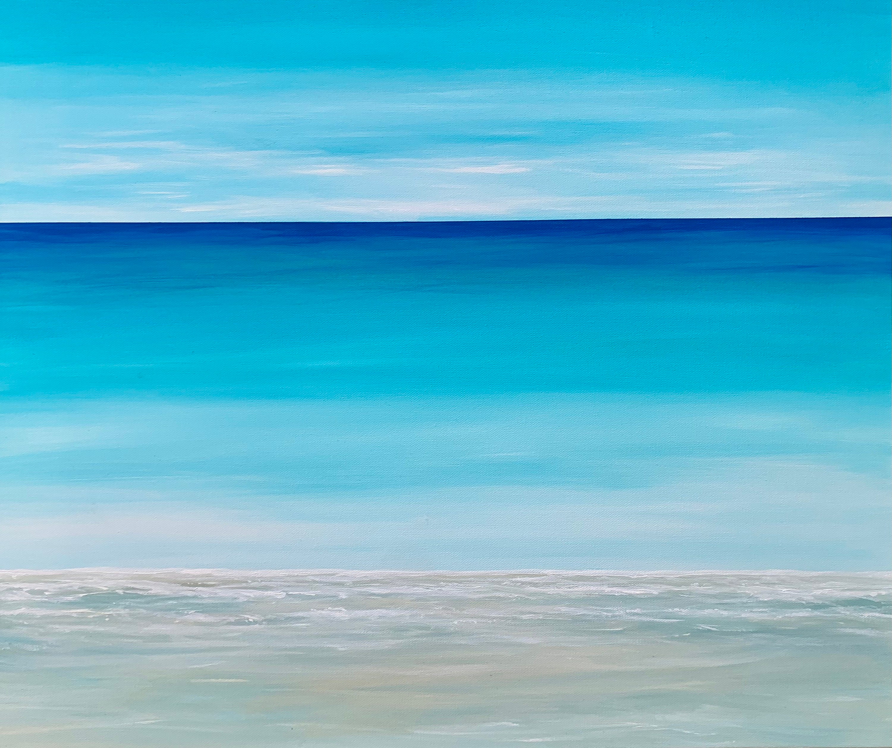 Seascape Beach Painting Modern Ocean Painting Contemporary - Etsy