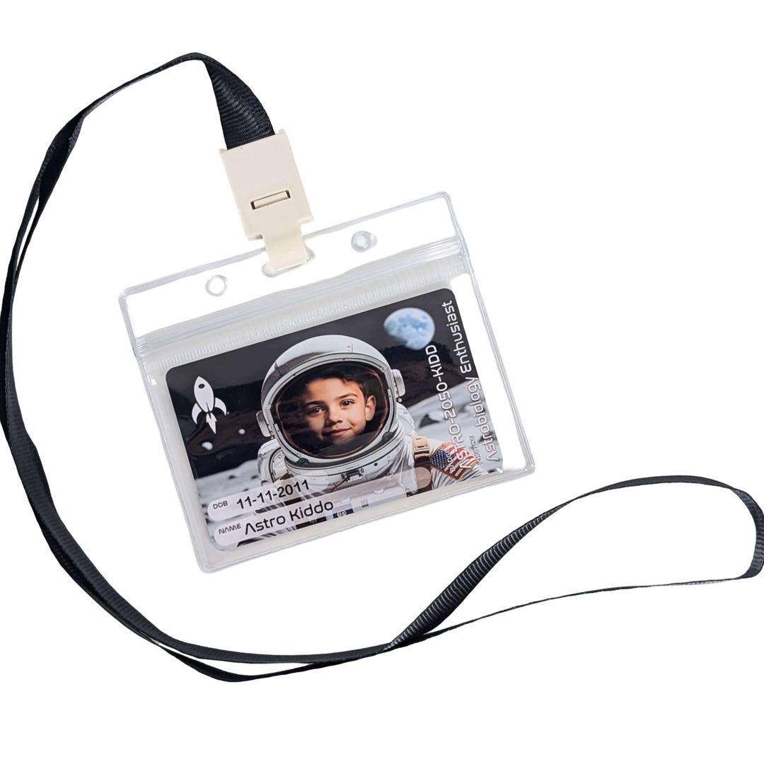 Personalised Astronaut Cosplay ID Astronaut ID Badge Astronaut Name ...
