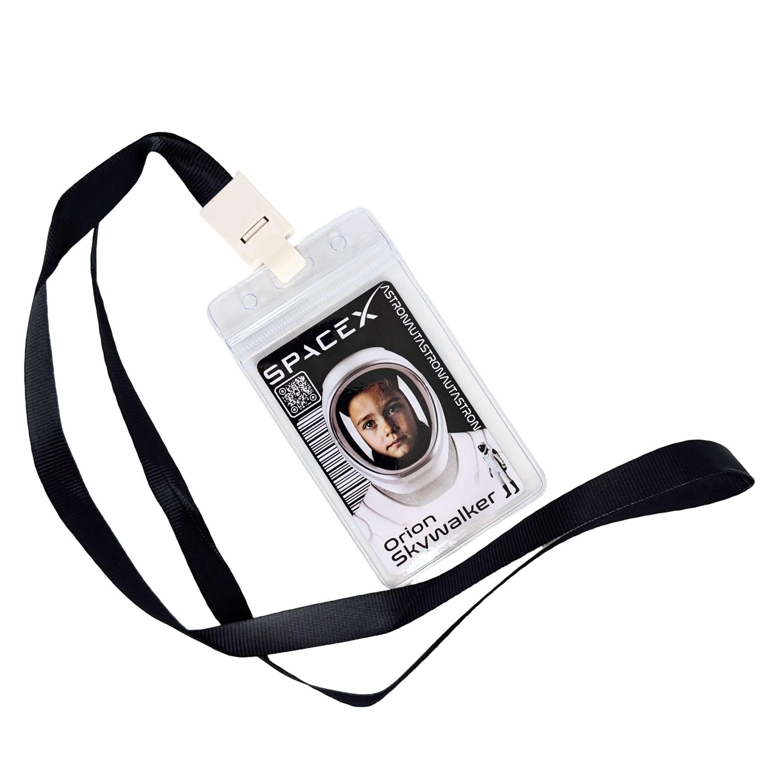 Personalised Spacex Astronaut Cosplay ID Space X Astronaut ID Badge ...