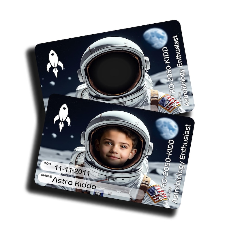 Personalised Astronaut Cosplay ID Astronaut ID Badge Astronaut Name ...