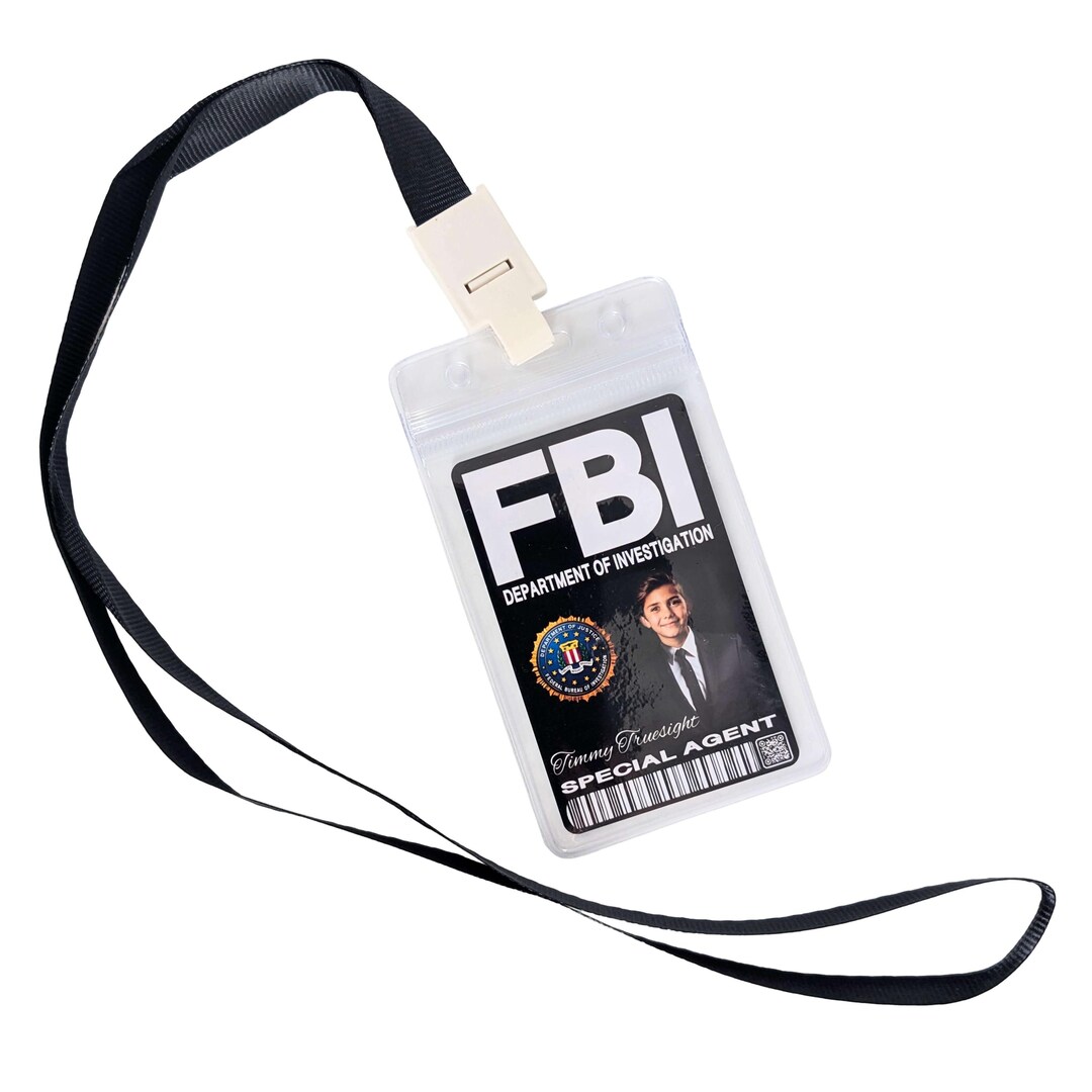 Personalized FBI Badge Cosplay ID, Federal Bureau of Investigation ID ...