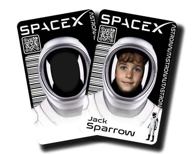 NASA Aerospace Engineer ID Badge Card Cosplay Costume Name Tag ...