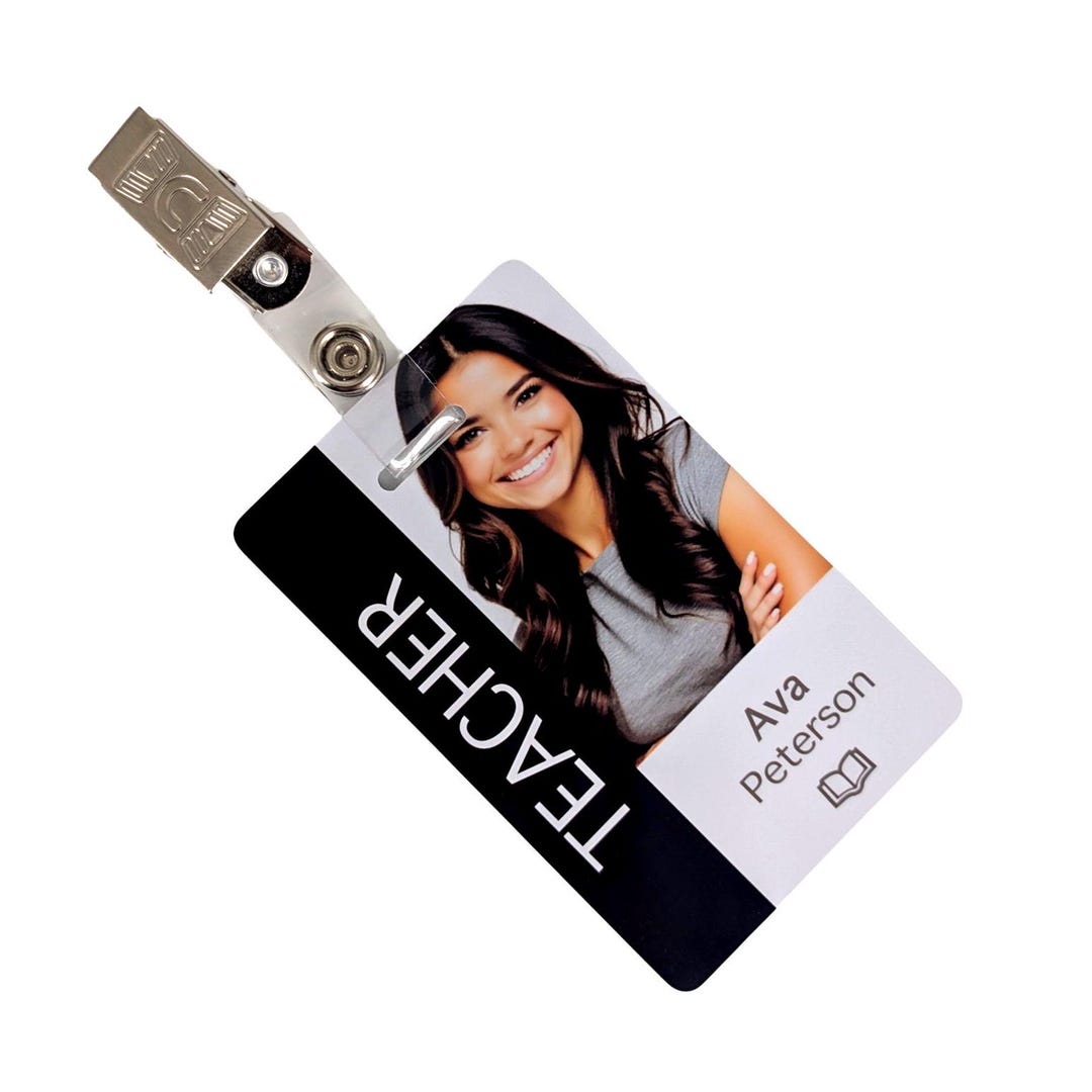 Personalized Profession Badge: Custom Photo ID Name Tag - Etsy