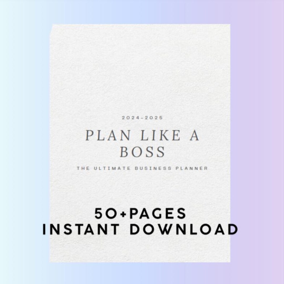 Plan Like A Boss: the Ultimate Business Planner Small Business Guide ...