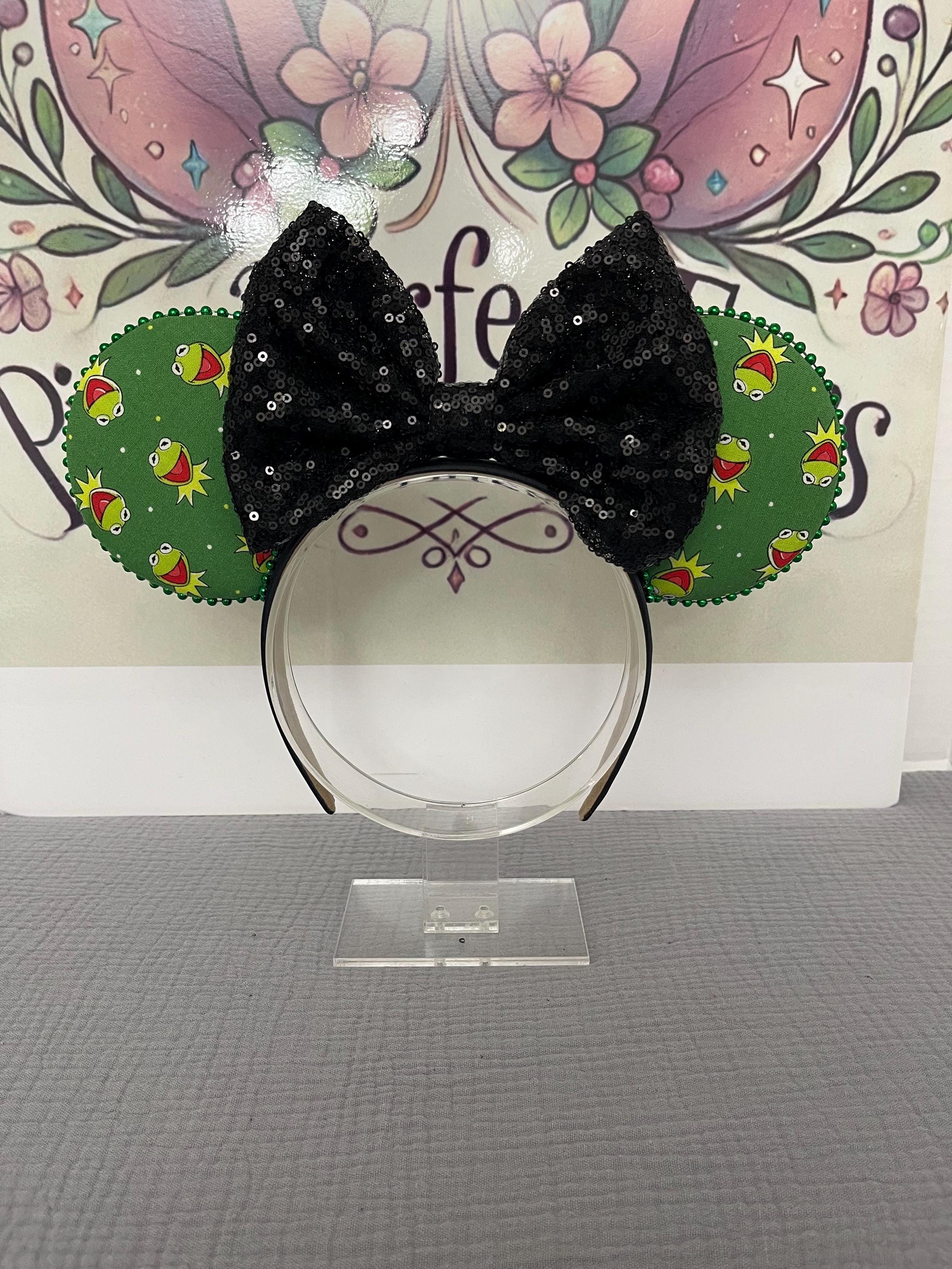 Kermit the Frog Muppet Show Disney Mickey Ears With Light up Bow Option ...