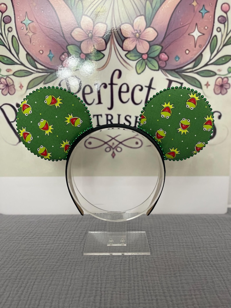 Kermit the Frog Muppet Show Disney Mickey Ears With Light up Bow Option ...